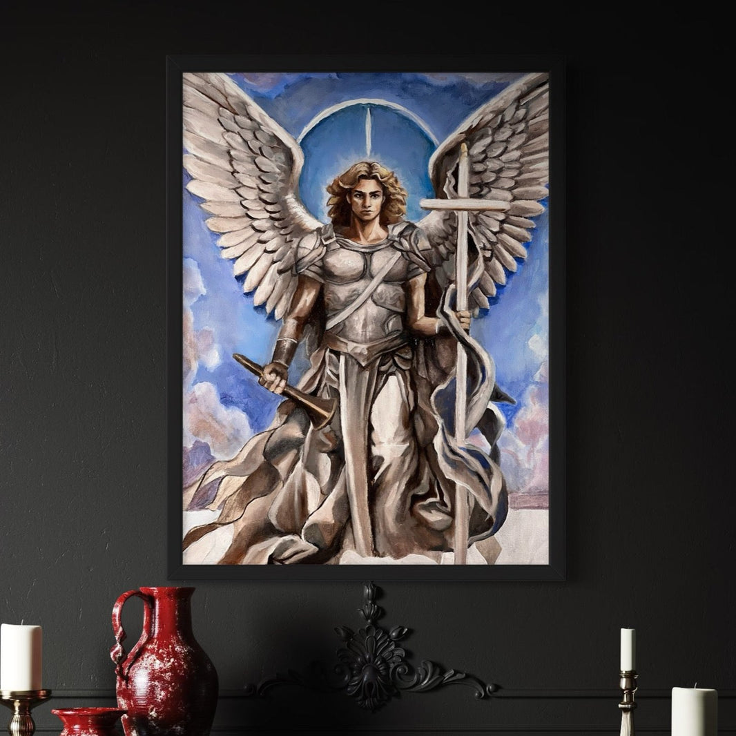 Archangel Gabriel Poster Print | Christian Art by Tommy Manning – Tommy ...