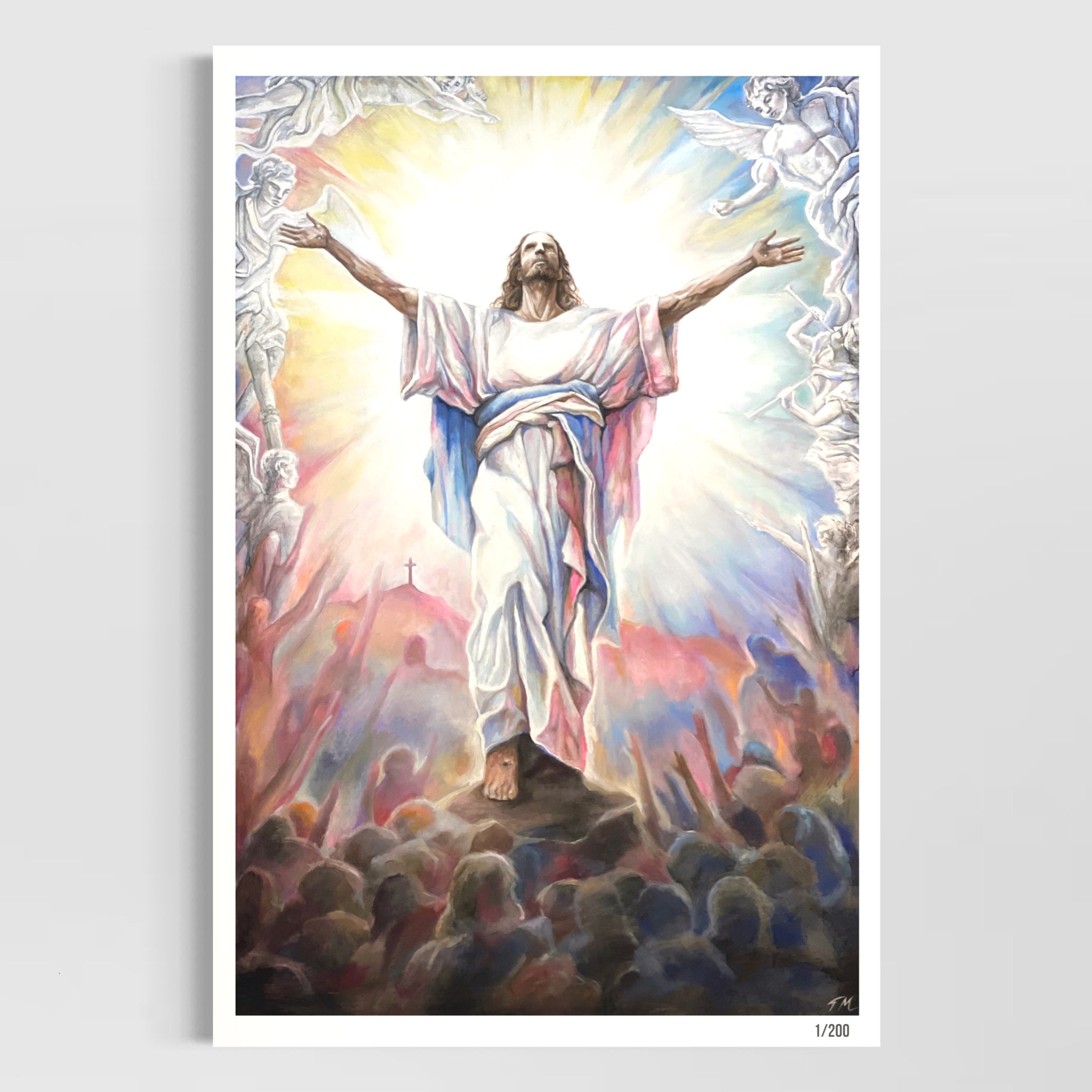 Jesus Resurrection Framed Poster Print – Tommy Manning Art