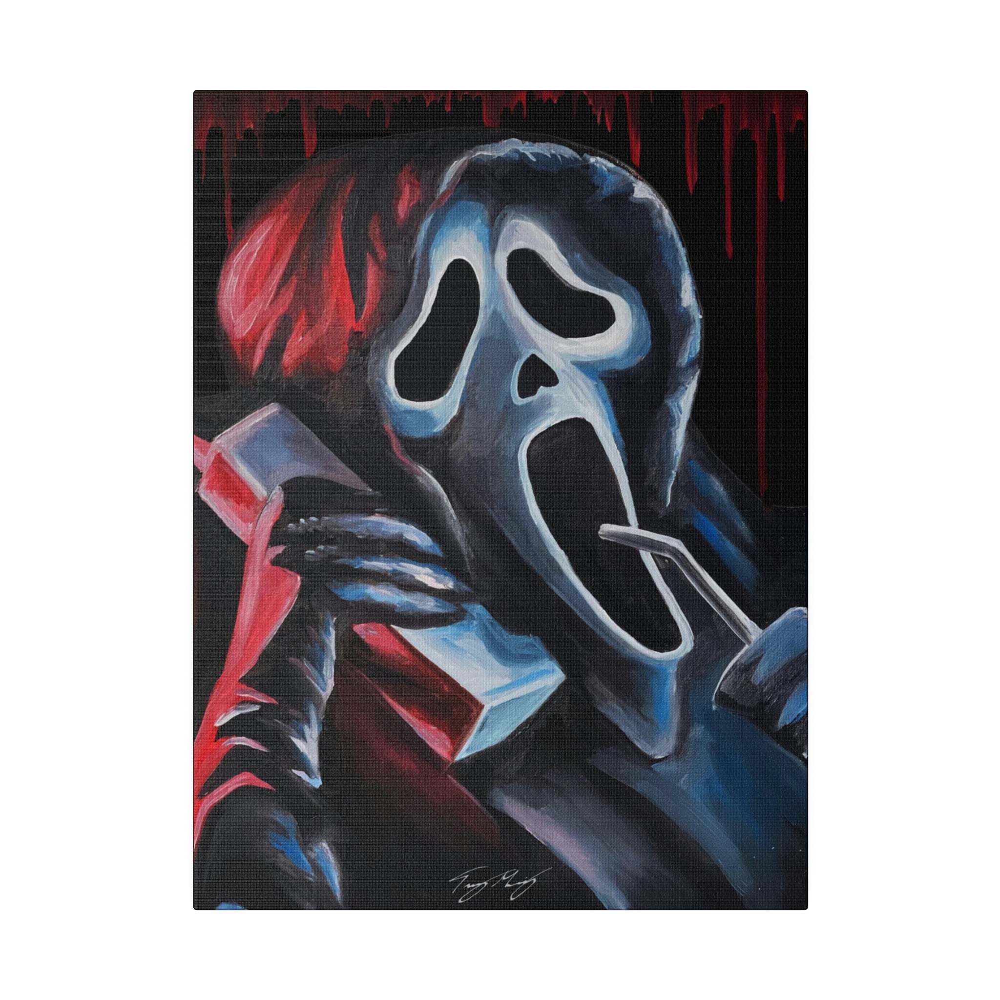 Ghostface Scream Canvas Wall Art Prints – Tommy Manning Art