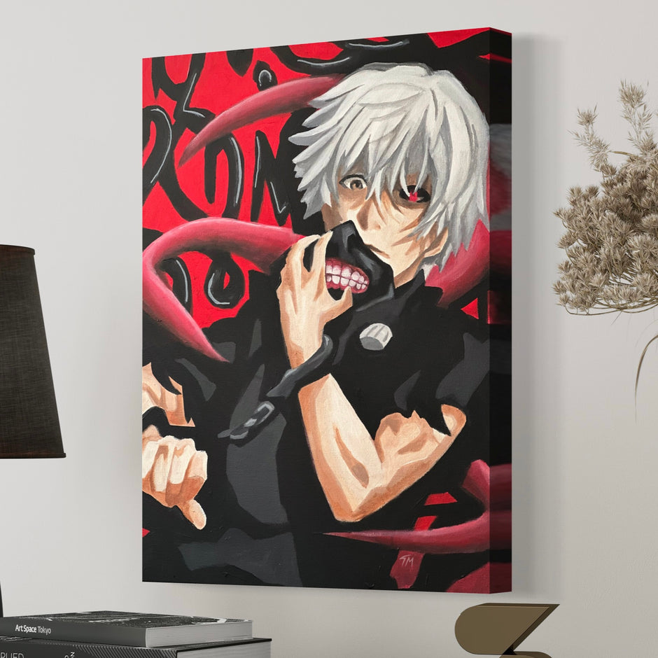 Tokyo Ghoul Ken Kaneki Canvas Wall Art Prints – Tommy Manning Art